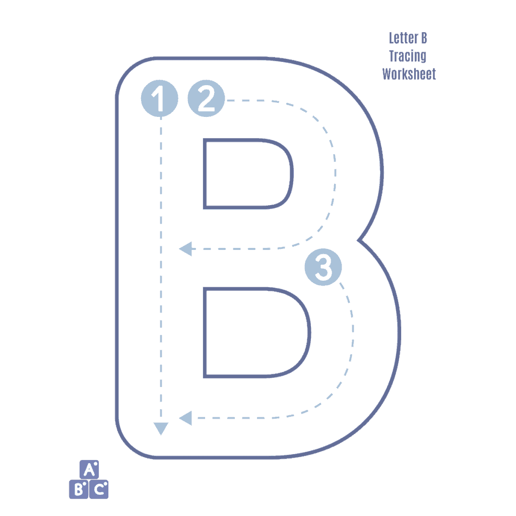 The Best Letter B Tracing Activity Set for Preschoolers (With Video and ...