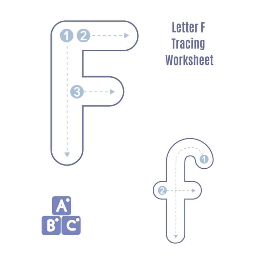 Easy and FREE Tracing Letter F Worksheets (With Video) - Raising Little ...